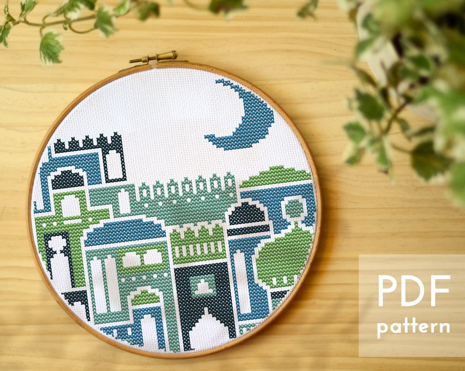 Night Arabian Cross Stitch Pattern PDF to Instant Download, Arabian ...