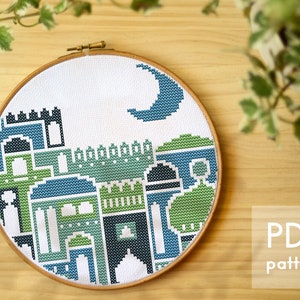 Night Arabian Cross Stitch Pattern PDF to Instant Download, Arabian ...