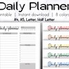 Daily Schedule Printable, Colorful Planner, Printable Undated Daily ...