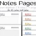 Notes Pages Printable, Colorful Notes, Lined Notes Pages, Graph Paper ...