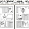 Bookshelf Reading Tracker Printable, Fantasy Theme Reading Planner ...