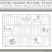 Bookshelf Reading Tracker Printable Landscape, Reading Planner, Reading ...