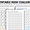 50 Book Challenge Tracker: Printable Reading Journal (digital Download ...