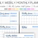 Printable Planner Bundle, Daily/weekly/monthly Planner, Printable ...