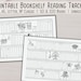 Reading Tracker Printable, Landscape Bookshelf Reading Log A4 A5 Letter ...