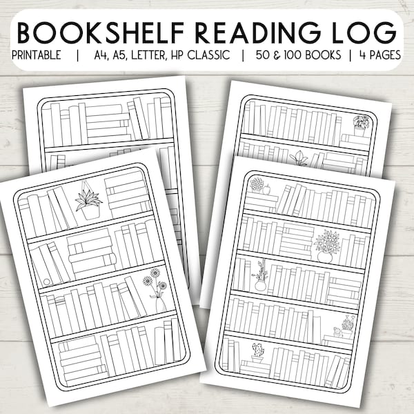 Blank Bookshelf Poster - Etsy