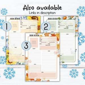 Printable Book Review Template, Winter Reading Tracker, Printable ...