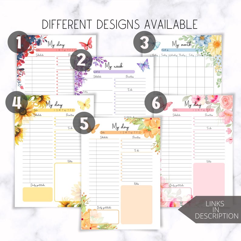 Greenery Planner Bundle: Daily, Weekly, Monthly (printable) - Etsy