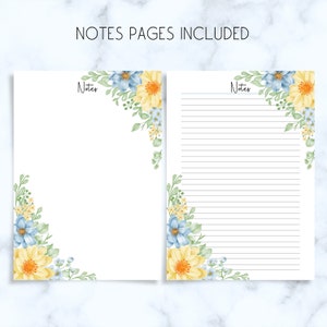 Printable Planner Bundle, Flower Themed Planner Printable, Daily Plan ...