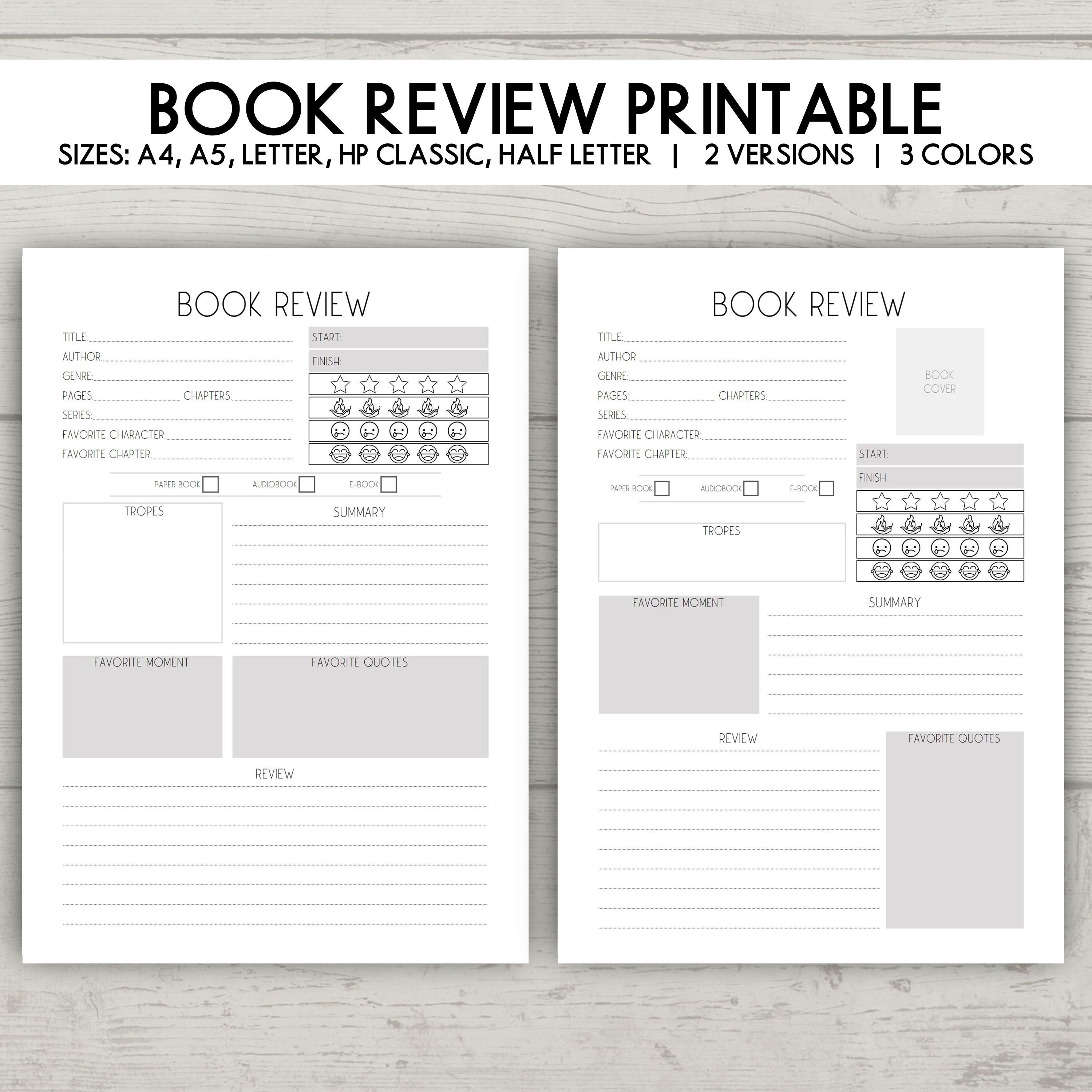 Magazine Book Review Templates Book Review Template For Kids (Tips