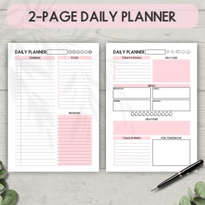 Printable Planner Bundle, Daily Planner, Weekly Planner, Monthly ...