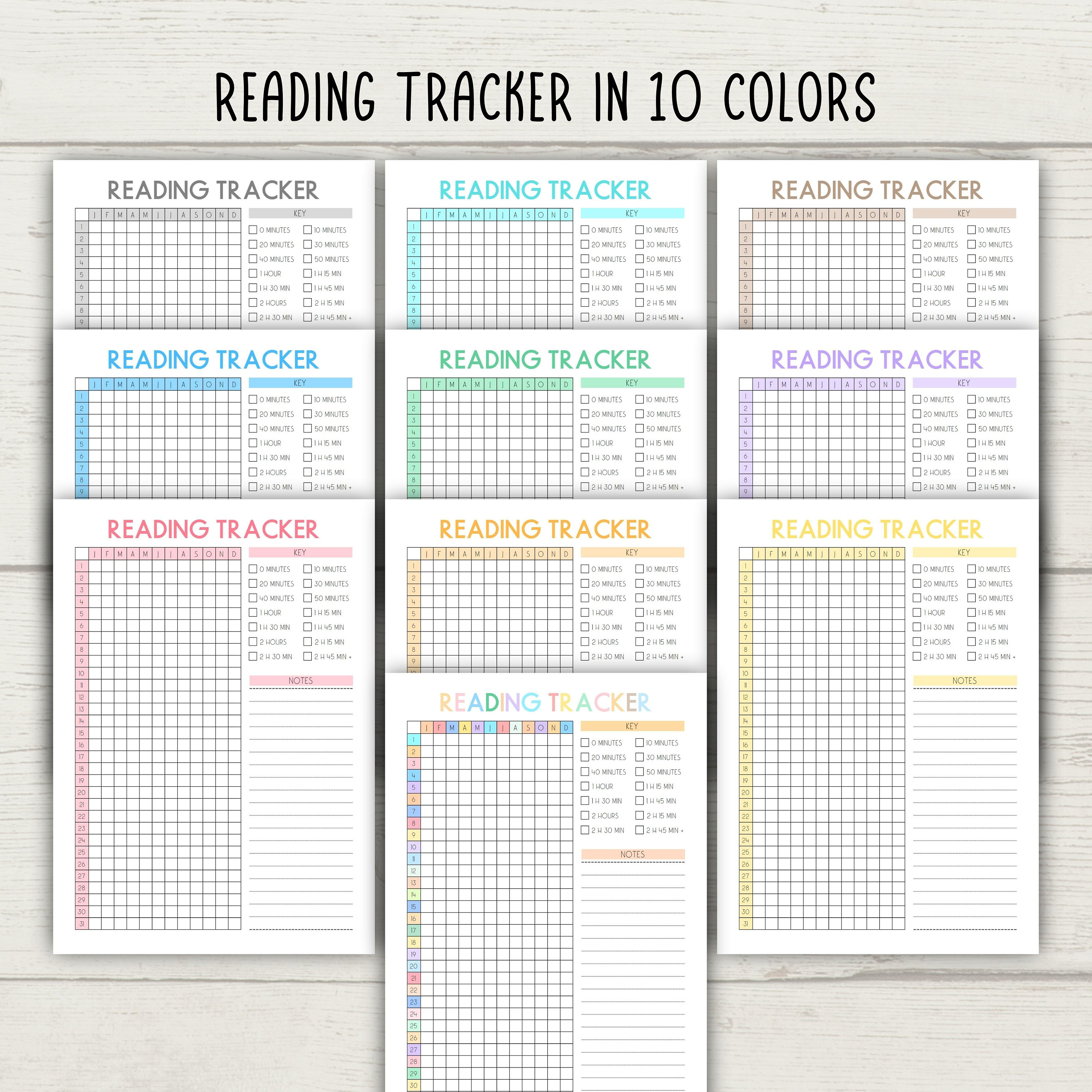 Kids Reading Tracker Printable Bookshelf Reading Log for Kids - Etsy UK