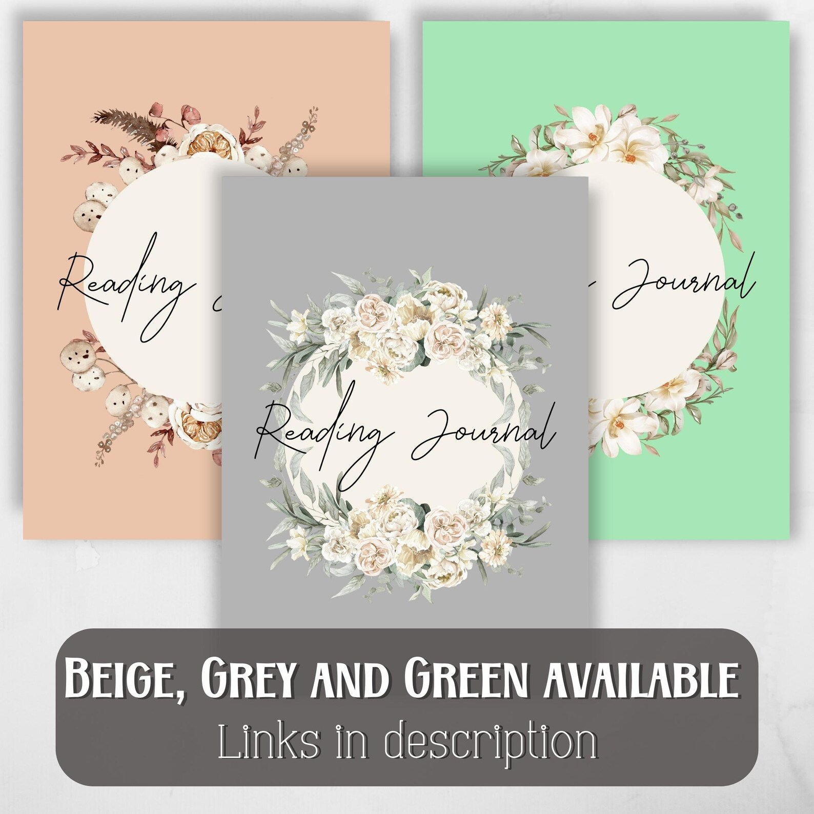 Book Reading Journal Printable Pink Reading Planner Bundle - Etsy