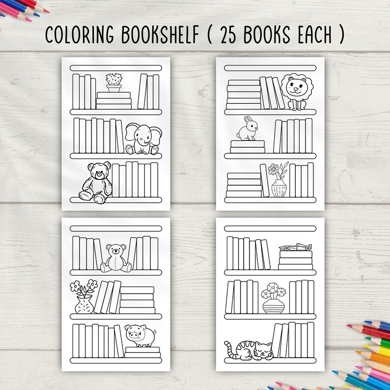 Kids Reading Tracker Printable Bookshelf Reading Log for Kids - Etsy UK