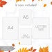 Printable Fall Stationery, Printable Writing Paper, Autumn Stationery ...