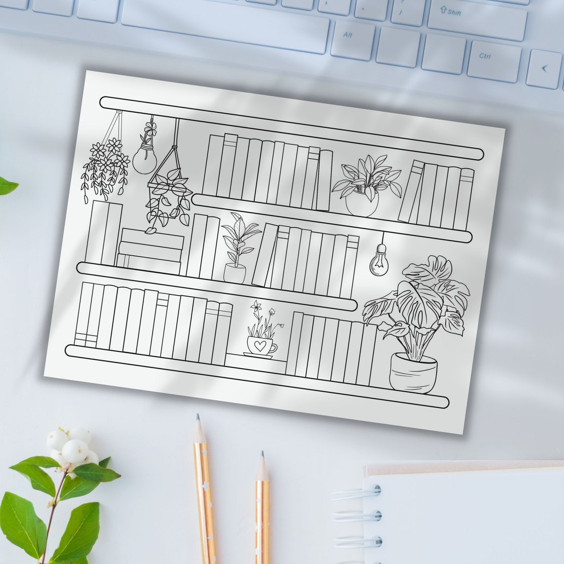 Bookshelf Reading Tracker Printable: Flower Theme (digital Download) - Etsy