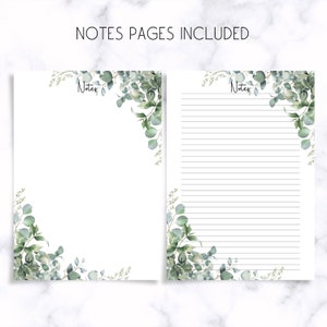 Printable Planner Bundle, Greenery Themed Planner Printable, Daily Plan ...