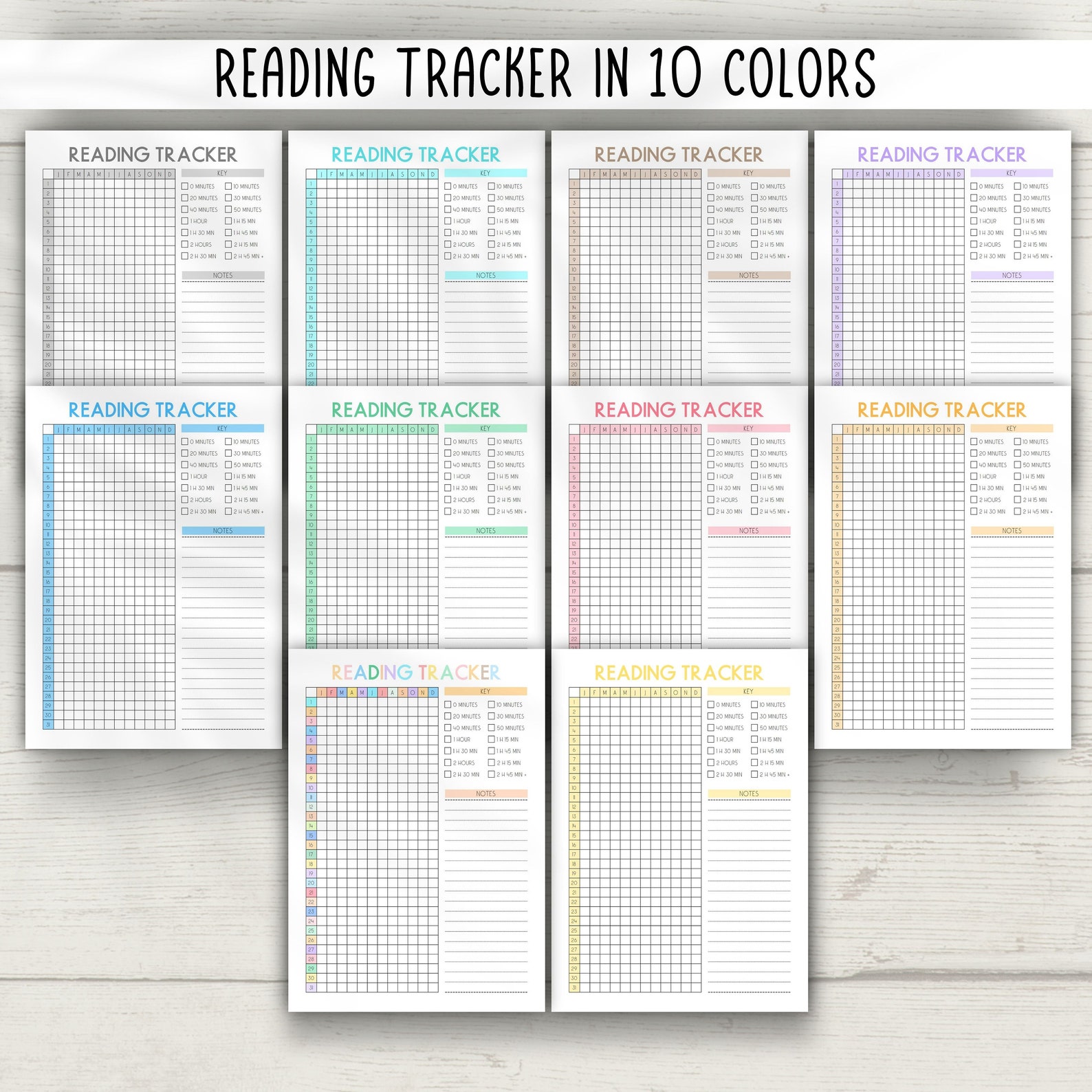 Kids Reading Tracker Printable, Bookshelf Reading Log für Kinder A4 A5 ...
