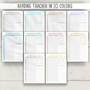 Kids Reading Tracker Printable, Bookshelf Reading Log for Kids A4 A5 ...