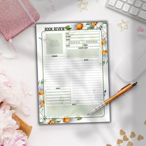 Printable Book Review Template, Spring Reading Tracker, Printable ...