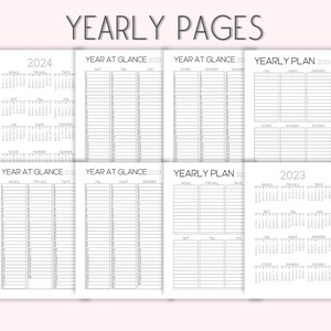 2023 Planner Printable Daily Planner Weekly Planner Monthly - Etsy