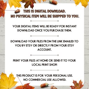 Printable Book Review Template, Fall Reading Tracker, Printable Reading ...