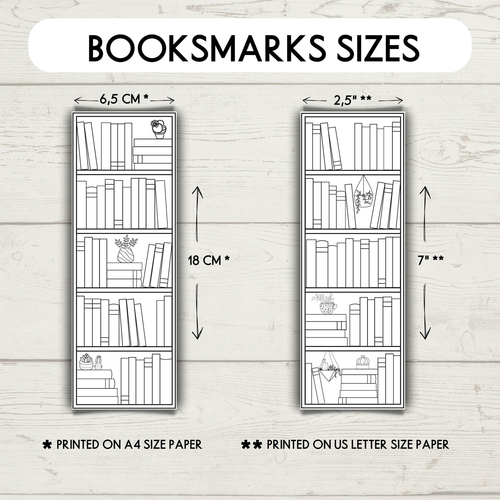 Printable Bookshelf Bookmarks, Reading Tracker, Coloring Bookmarks ...