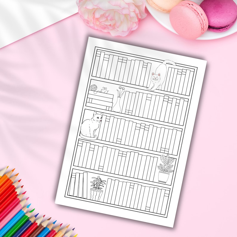 Cat Theme Reading Log: 100 Books Tracker (printable PDF) - Etsy