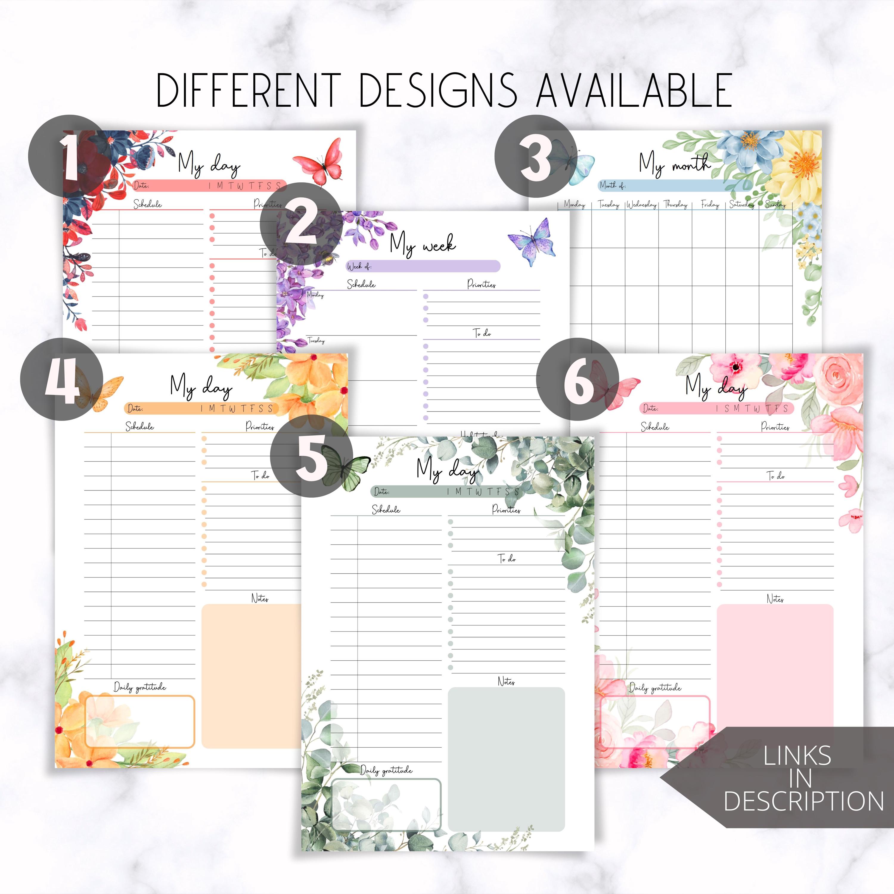 Sunflower Planner Bundle: Daily, Weekly, Monthly (printable) - Etsy