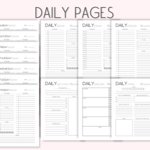 2023 Planner Printable Daily Planner Weekly Planner Monthly - Etsy
