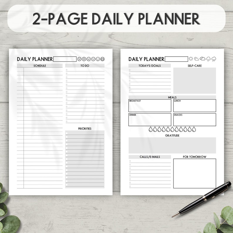 Planner Bundle Printable Daily Planner Weekly Planner - Etsy