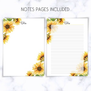 Sunflower Planner Bundle: Daily, Weekly, Monthly (printable) - Etsy