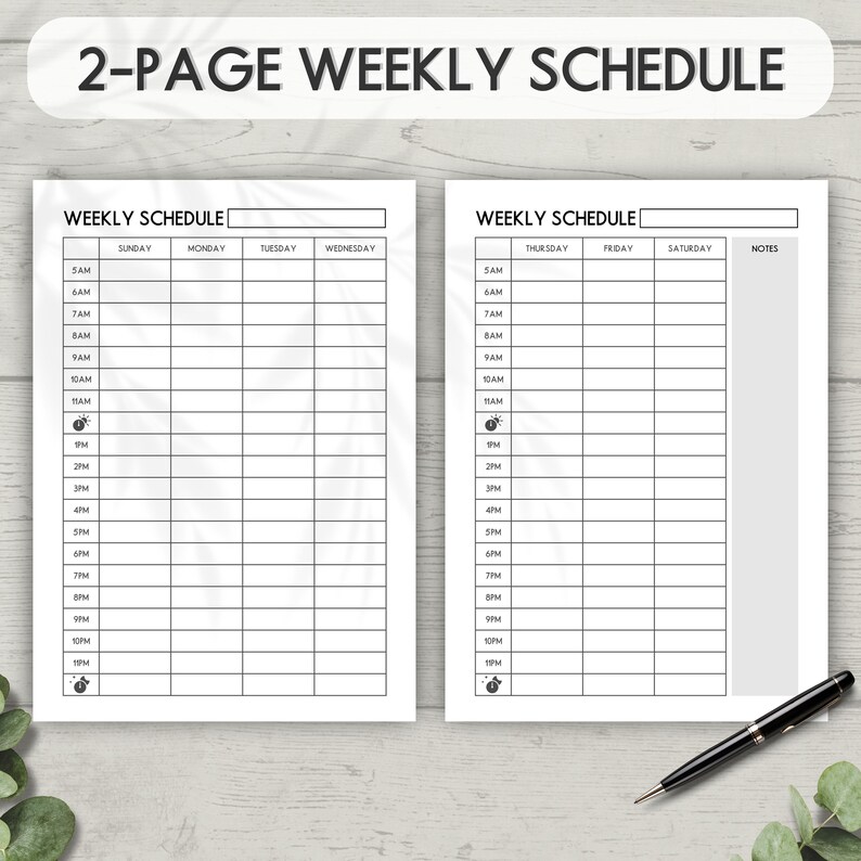 Planner Bundle Printable Daily Planner Weekly Planner - Etsy