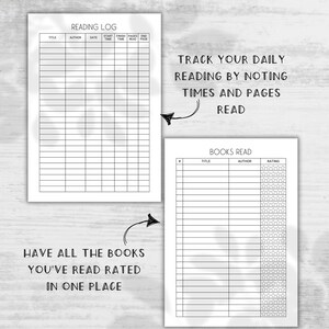 Printable Reading Bundle With 25/50/100 Bookshelves and 25/50 Books ...