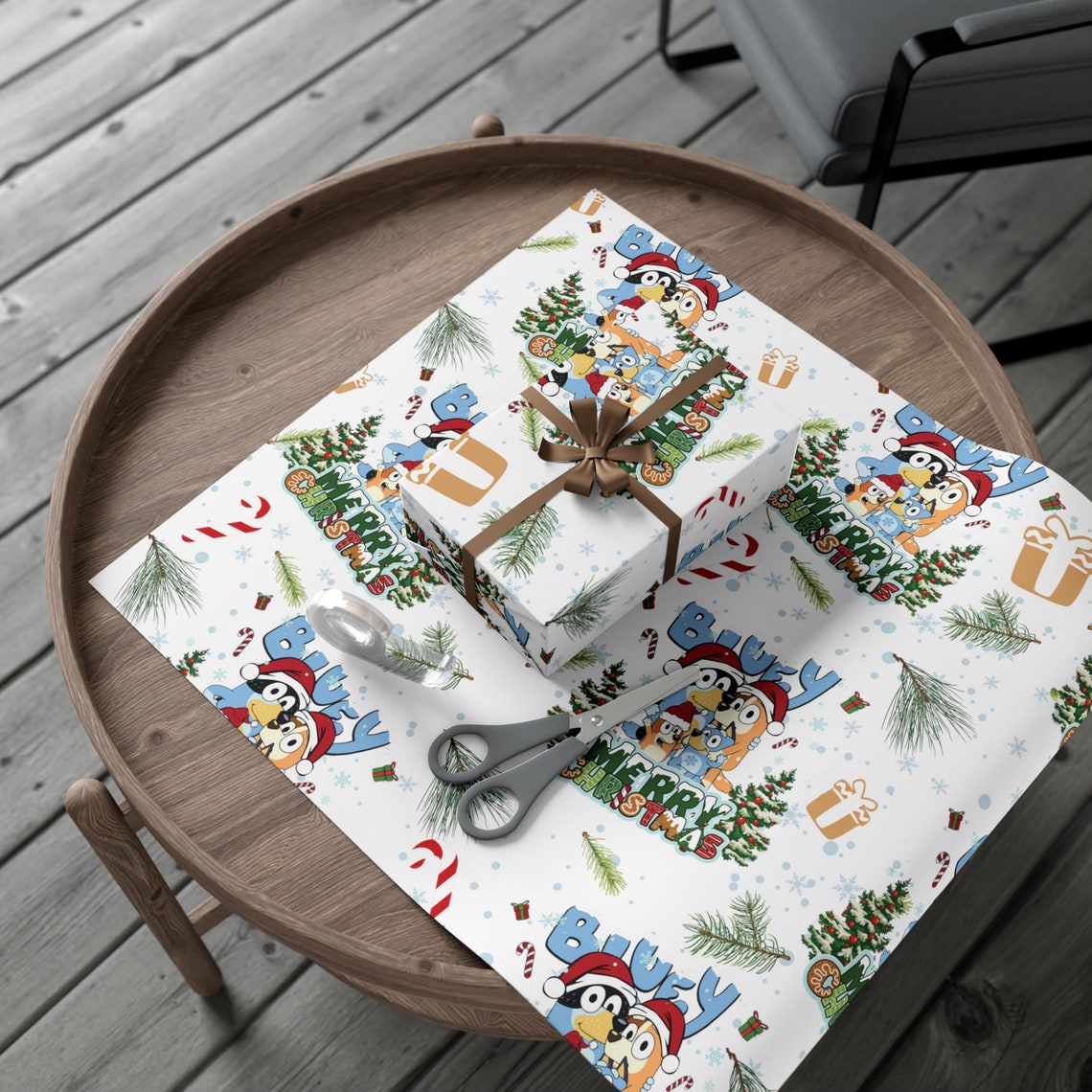 Bluey Christmas Gift Wrap Papers Bluey Wrapping Paper Bluey - Etsy Canada