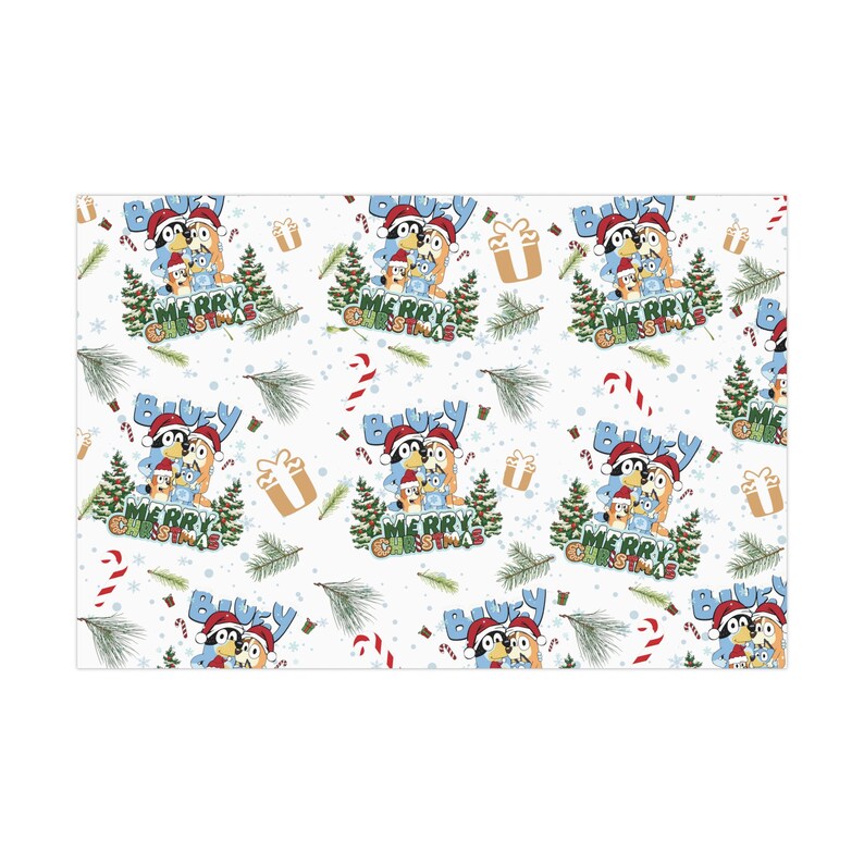 Bluey Christmas Gift Wrap Papers, Bluey Wrapping Paper, Bluey Gift Wrap ...