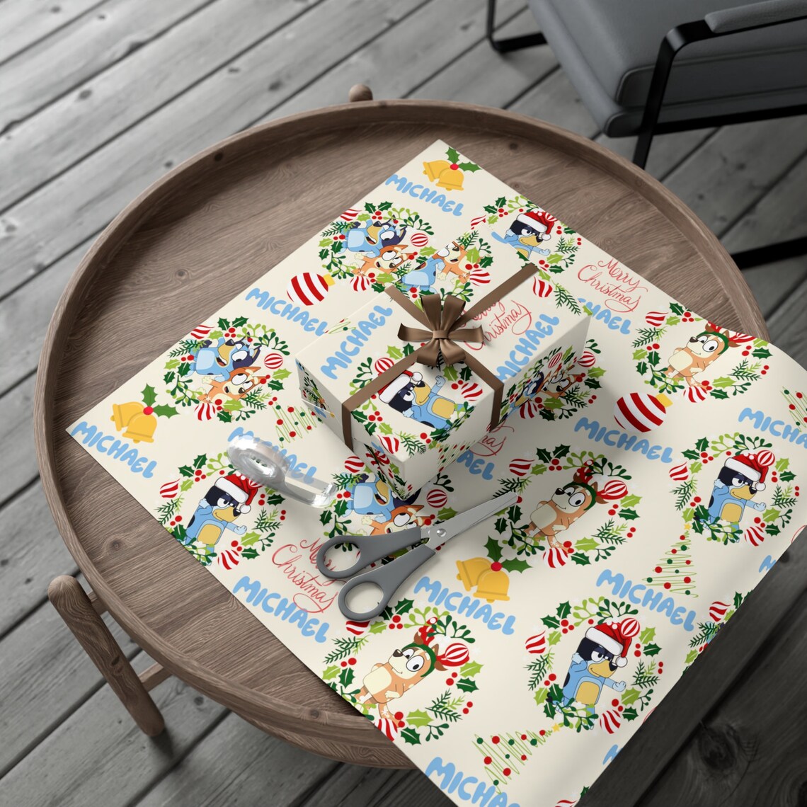 Bluey Christmas Gift Wrap Papers Bluey Wrapping Paper Bluey - Etsy Canada