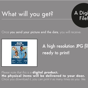 Personalized Messi Birthday Invitation Digital Download Soccer Party ...