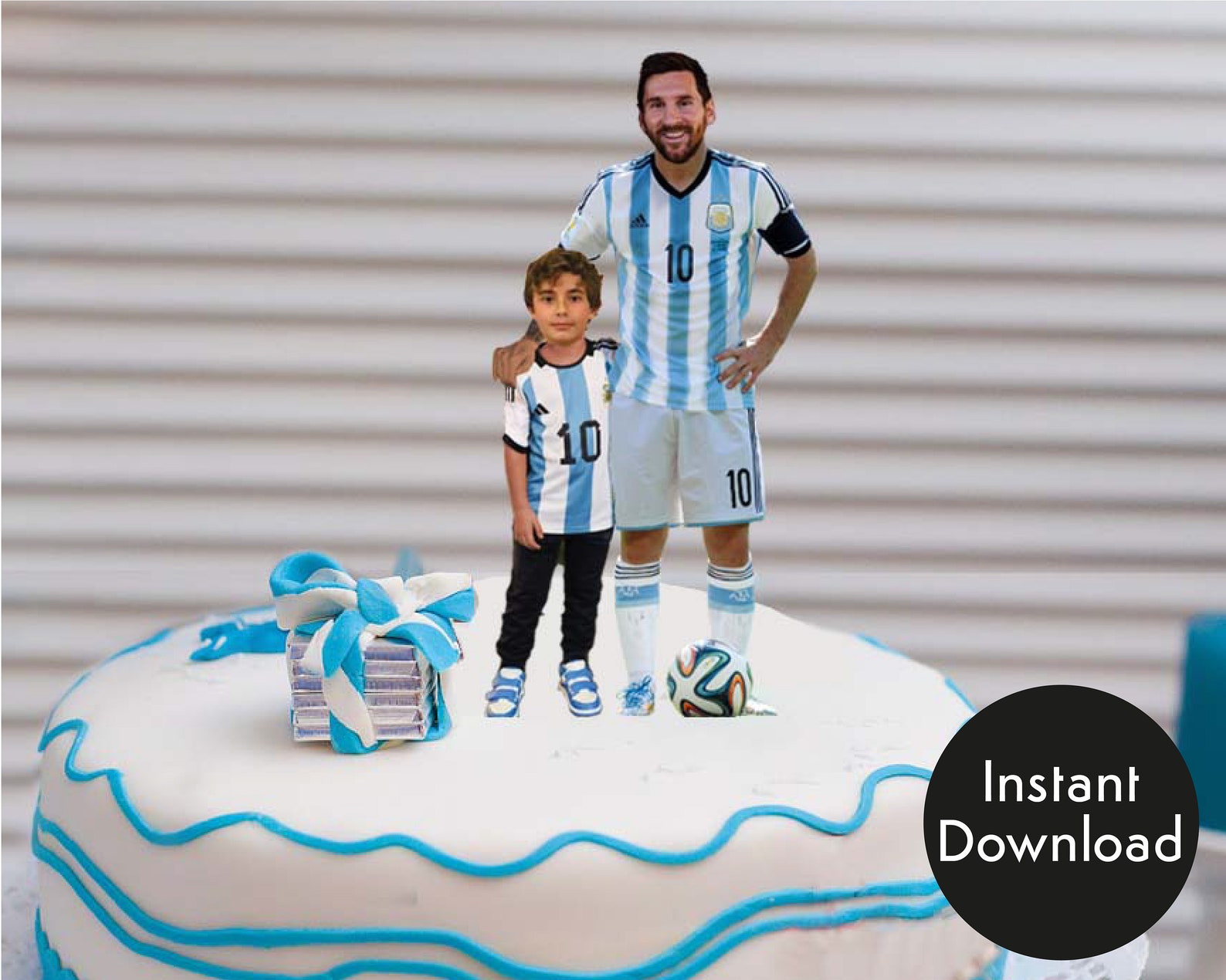 Adorno de pastel de Messi personalizado con foto decoración de - Etsy ...