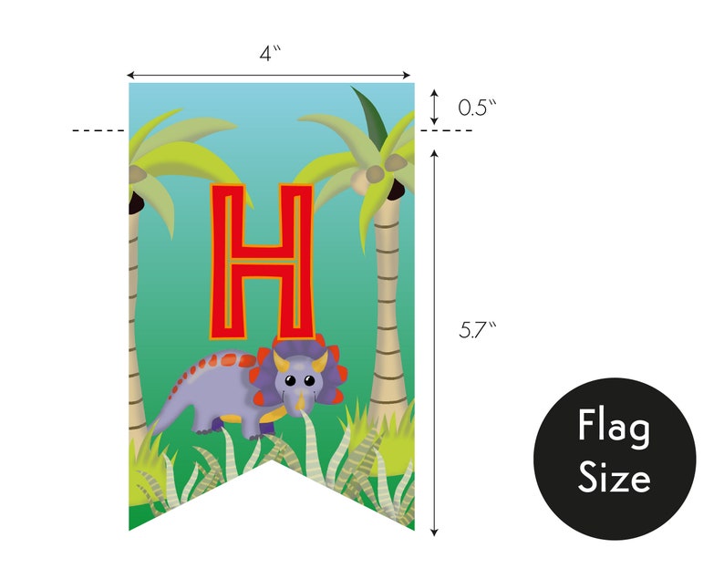 Editable Dinosaurs Birthday Banner Digital Download - Etsy