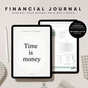 Digital Financial Planner | Daily Finance Journal | Bill Budget Expense ...