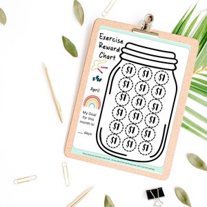 Exercise Reward Jar Tracker - Etsy