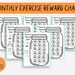 Exercise Reward Jar Tracker - Etsy