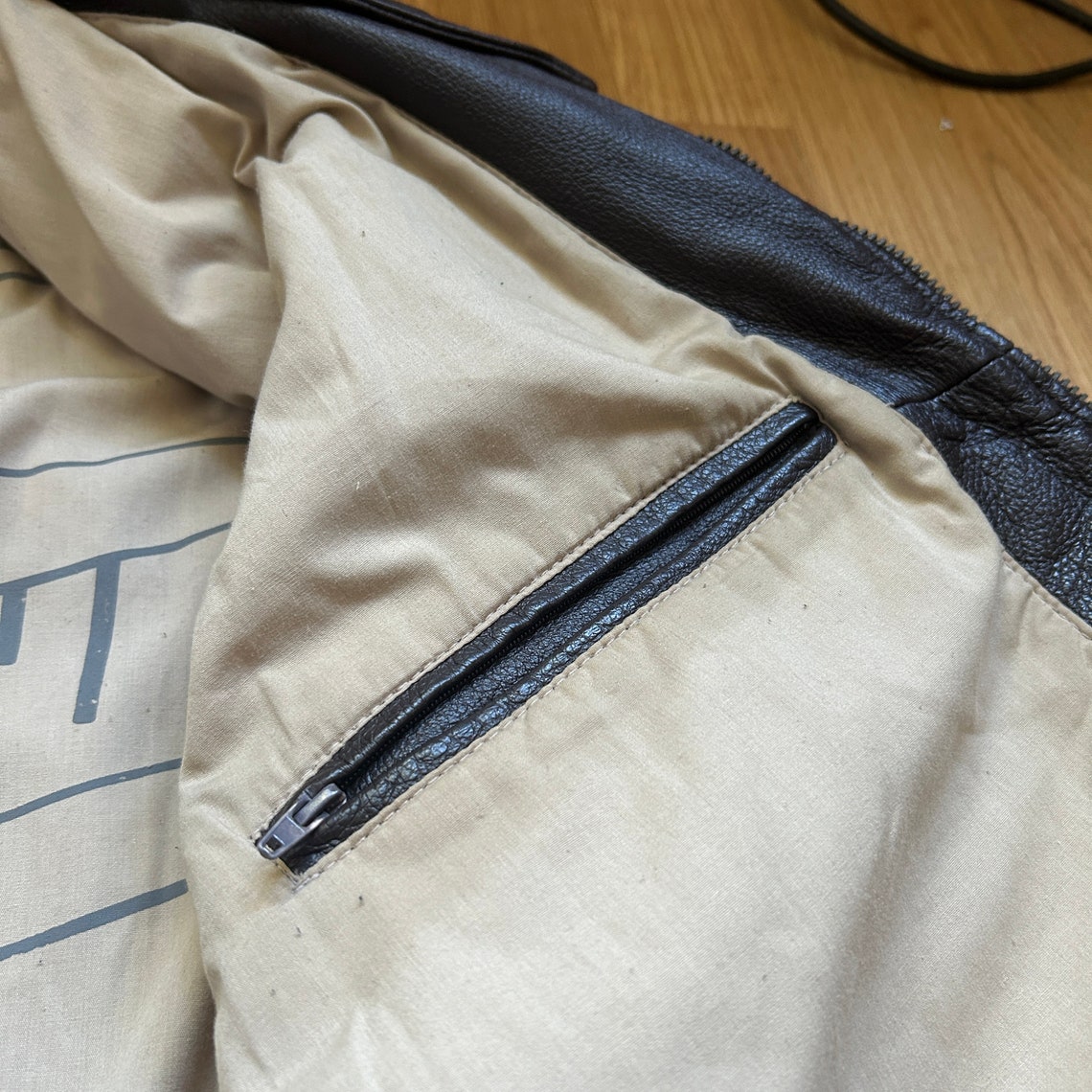 Genuine Leather Pilot Jacket - Etsy