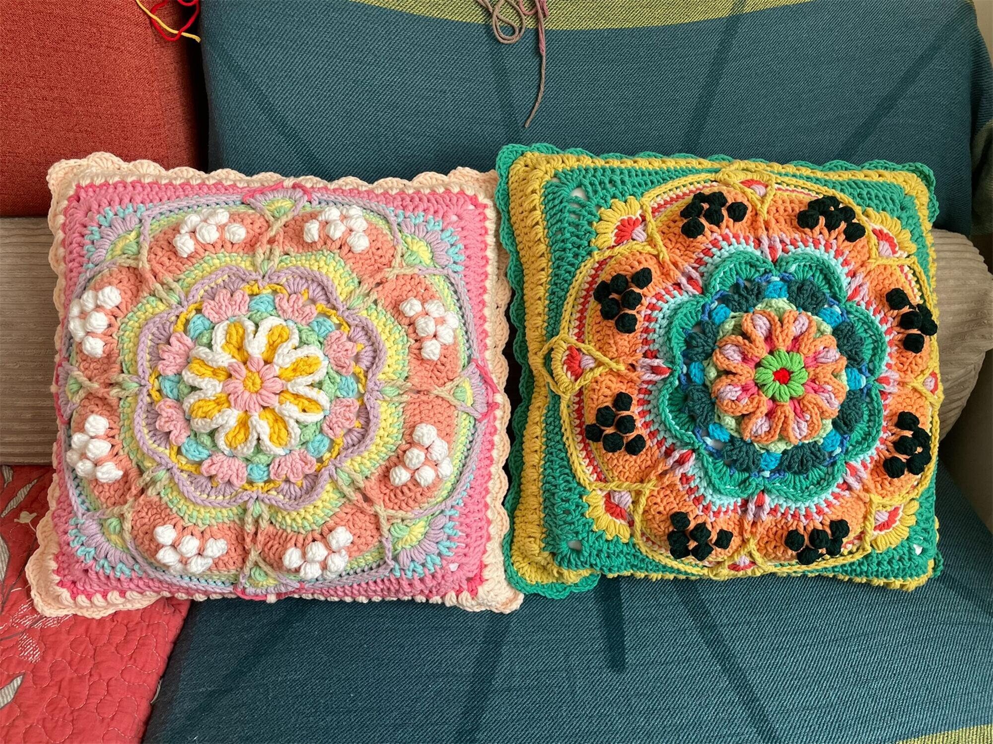 Handmade Three-dimensional Pillows, Afternoon Tea Pillows, Knitted ...