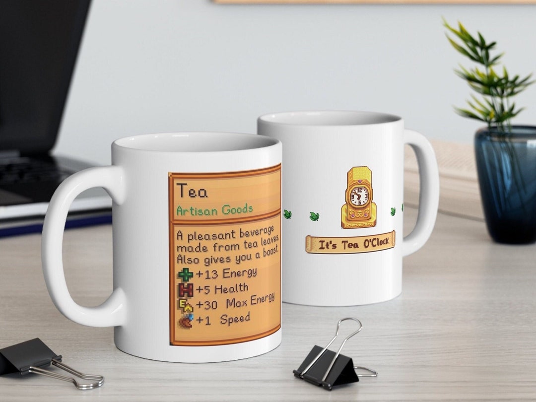 Stardew Valley Tea Mug It's Tea O'clock Golden Clock Mug Gift for ...