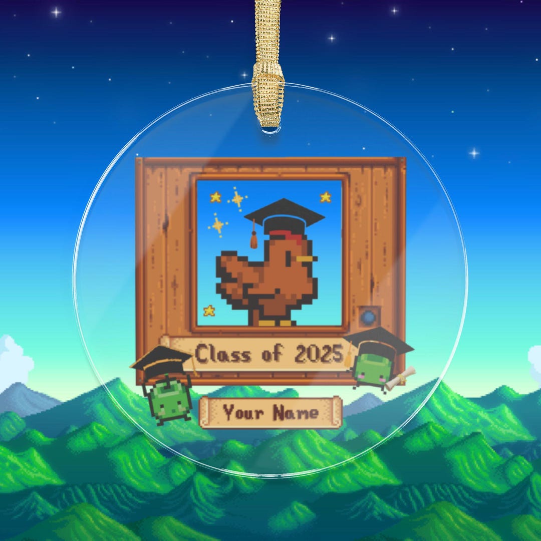 Personalized Stardew Valley Graduation Ornament: Class of 2025 Acrylic ...