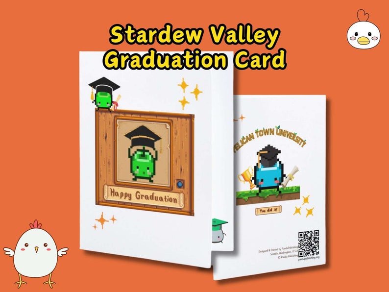 Stardew Valley Graduation Card Stardew Valley Graduation Gift, Stardew ...
