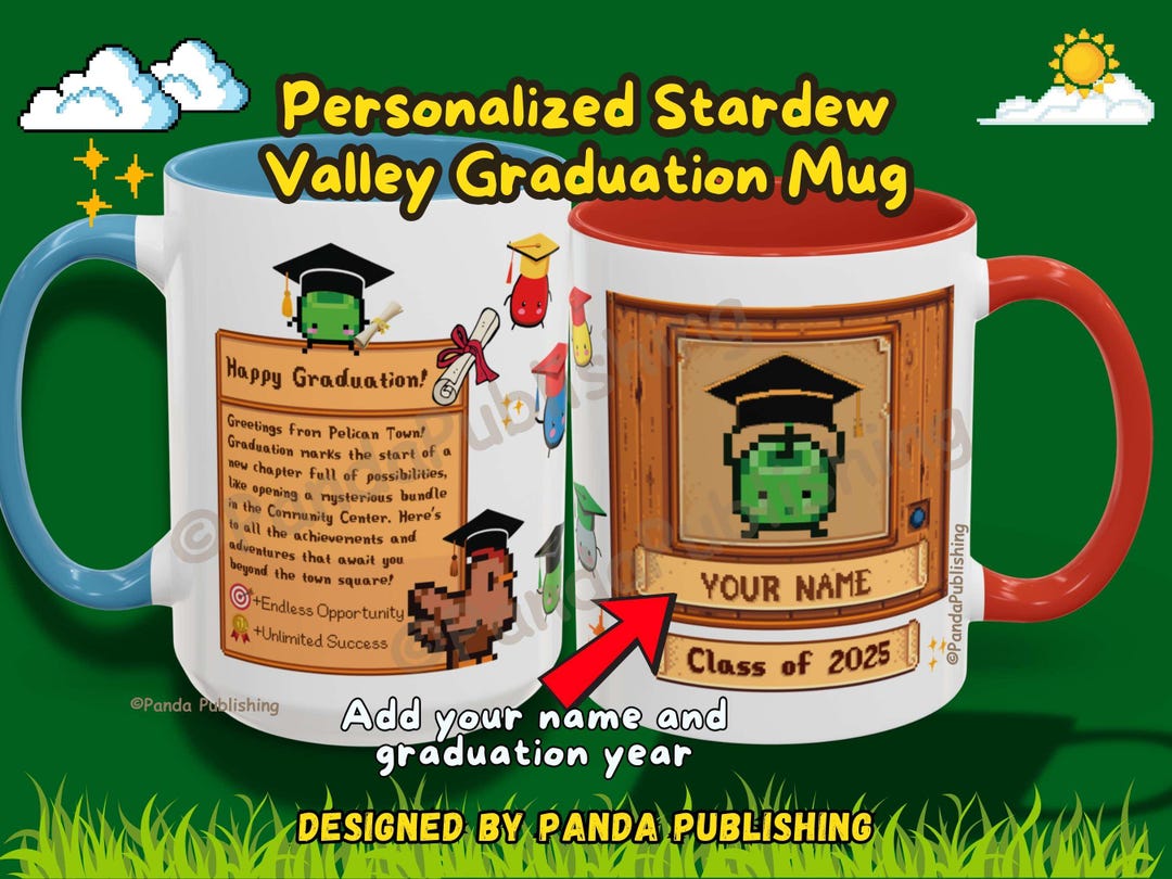 Stardew Valley Graduation Gift | Personalized Stardew Valley Gift ...