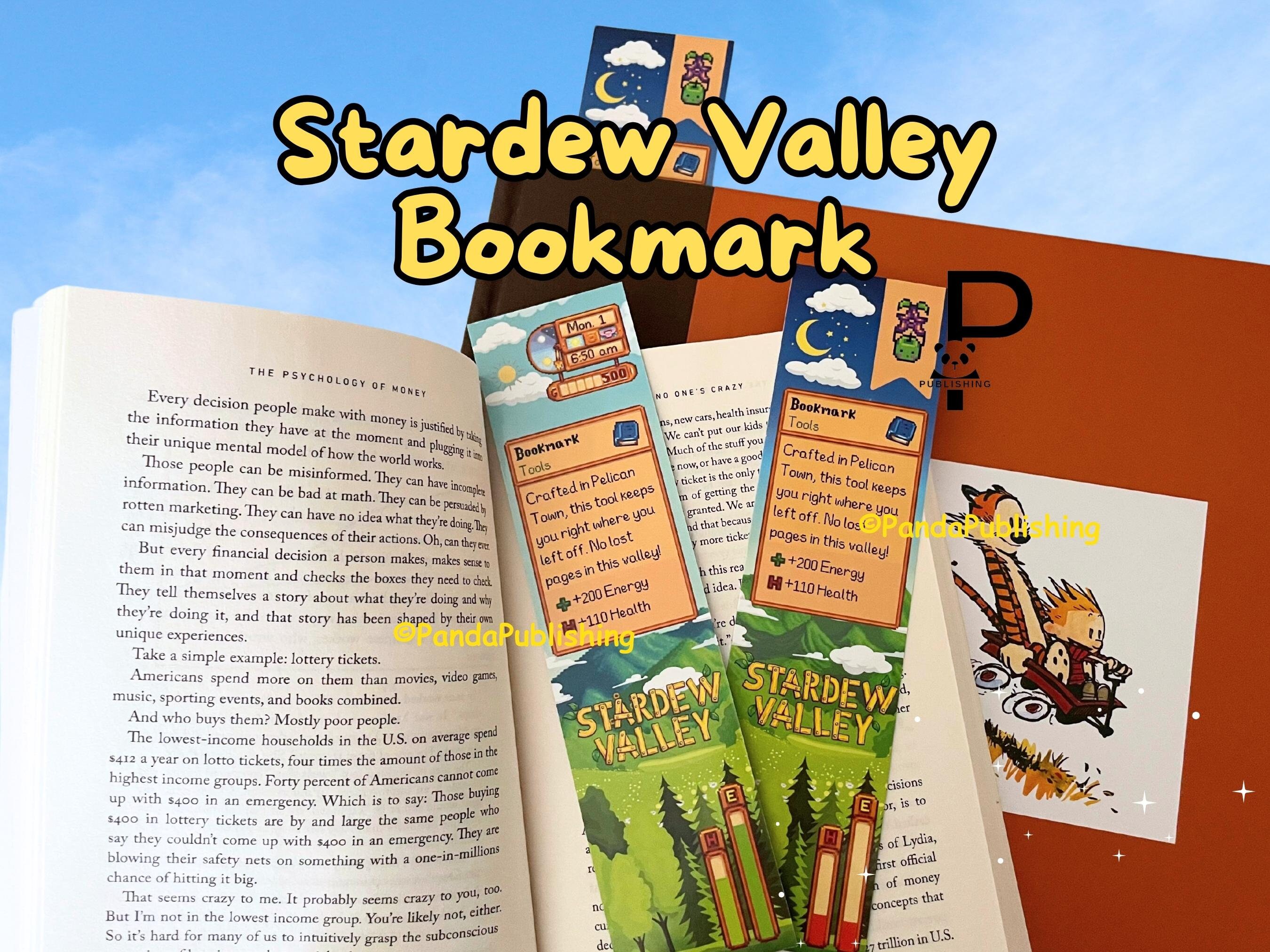 Stardew Valley Bookmark | Stardew Valley Birthday Gift, Cozy Gaming ...